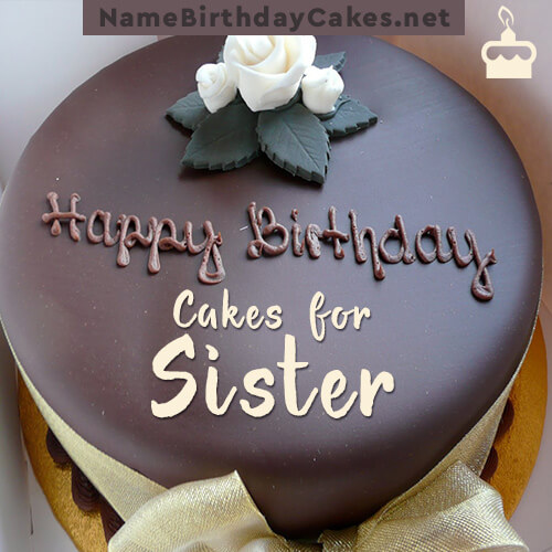 Happy Birthday Cakes For Sister With Name